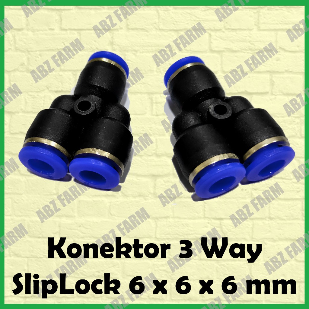Jual FITTING PNEUMATIC SLIP LOCK CABANG 3 MODEL Y 6 MM | Shopee Indonesia