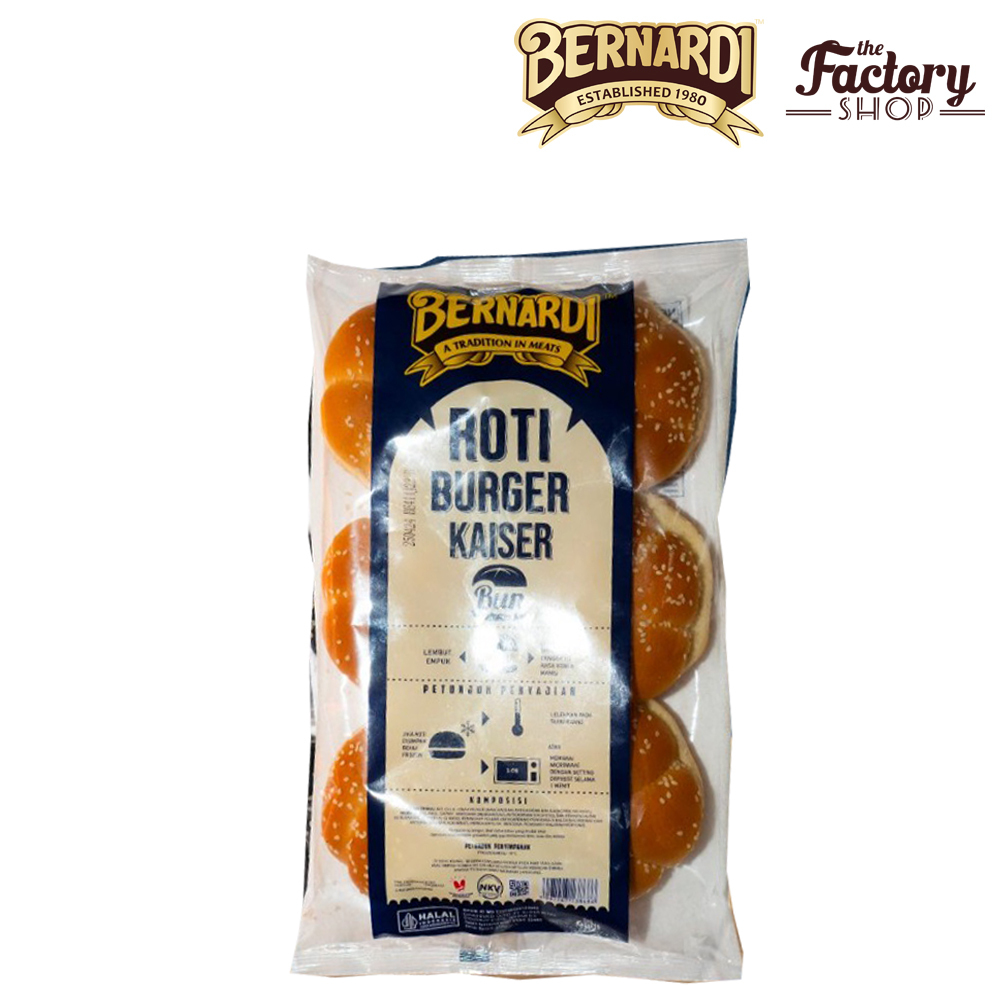 Jual Bernardi Kaizer Roti Burger Wijen 6bj | Shopee Indonesia