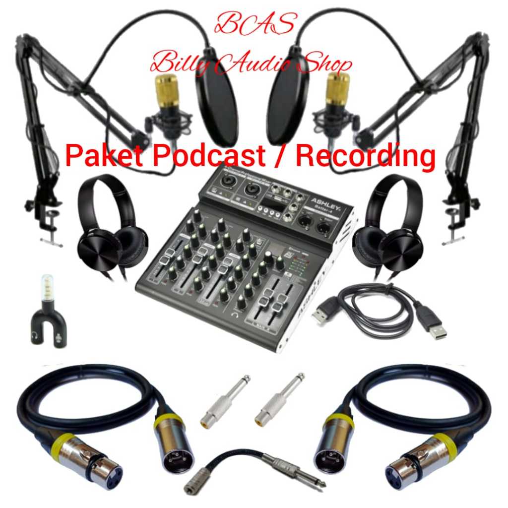 Jual Paket Podcast Recording 2 Mic / 2 Orang Tinggal Pakai | Shopee ...