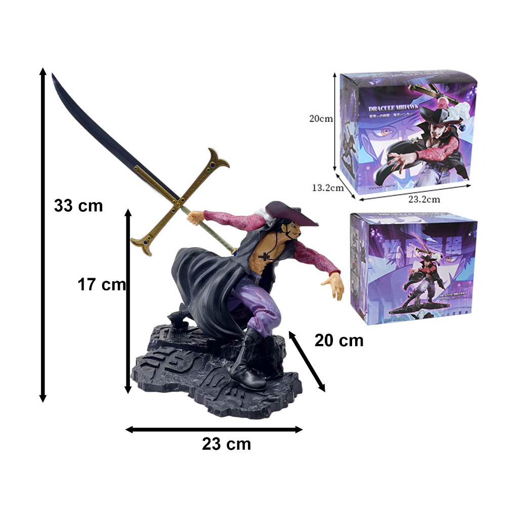 Jual One Piece Mihawk Hawkeye Battle Edition POP Action Figure | Shopee ...
