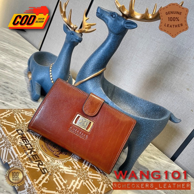 Jual WANG101 -- Dompet Kulit CHECKERS 07N 07AN Original - Jaminan Asli ...