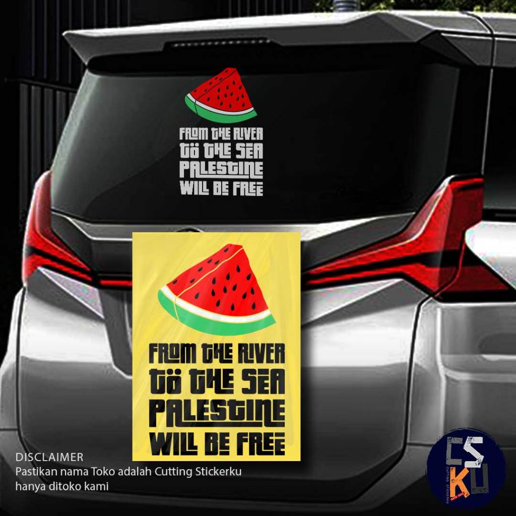 Jual Cutting Stiker Palestine Will Be Free Variasi Motor Mobil Sticker ...