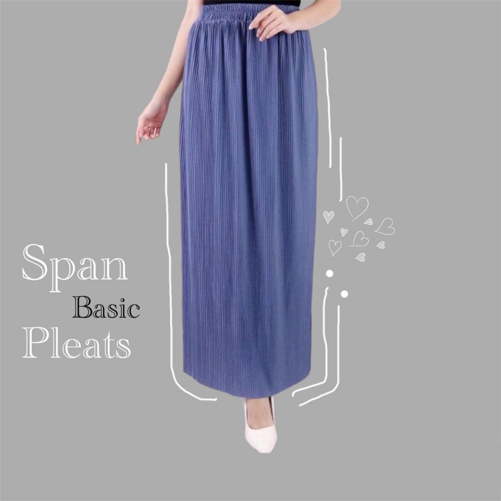 Jual Rok Span Plisket, Rok span pleated, Via Skirt Rok Midi Skirt, Rok plisket lidi premium ...