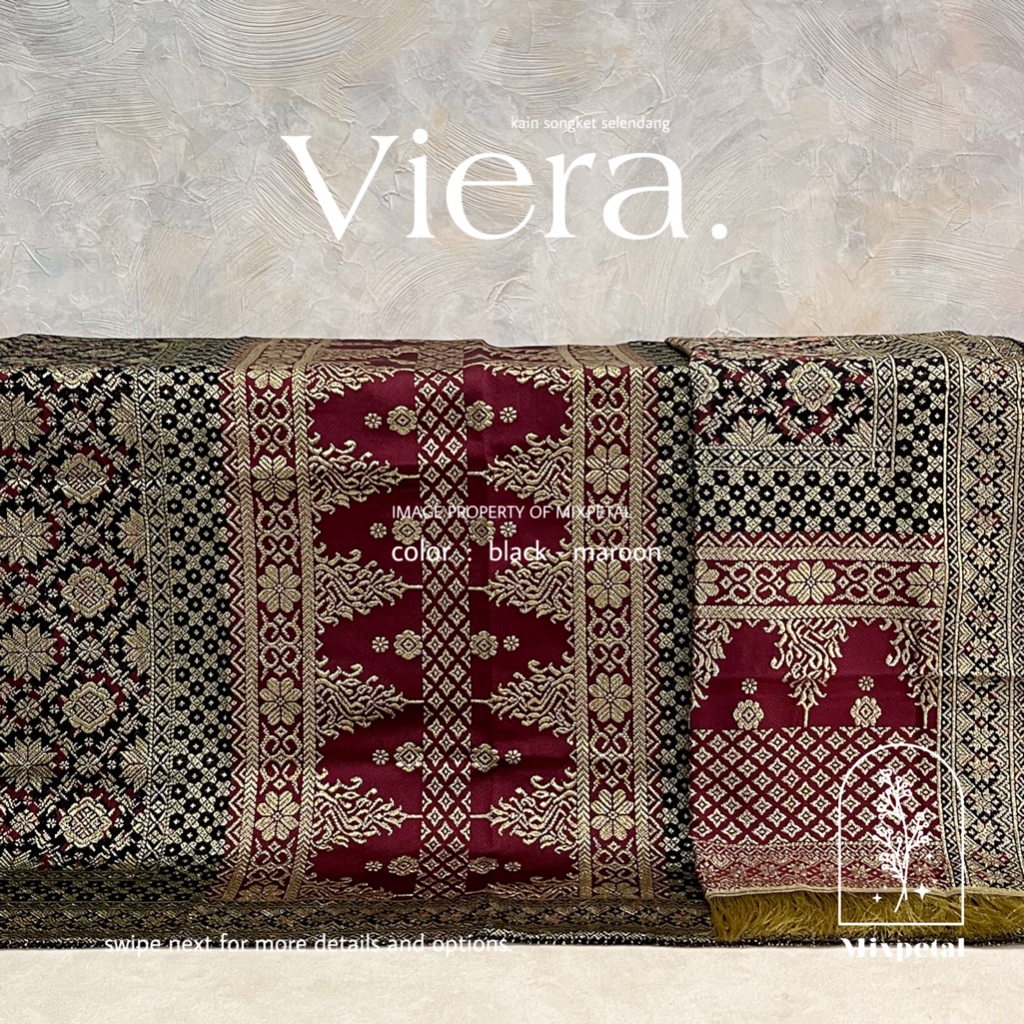 Jual KAIN SONGKET SELENDANG EXCLUSIVE VIERA | Shopee Indonesia