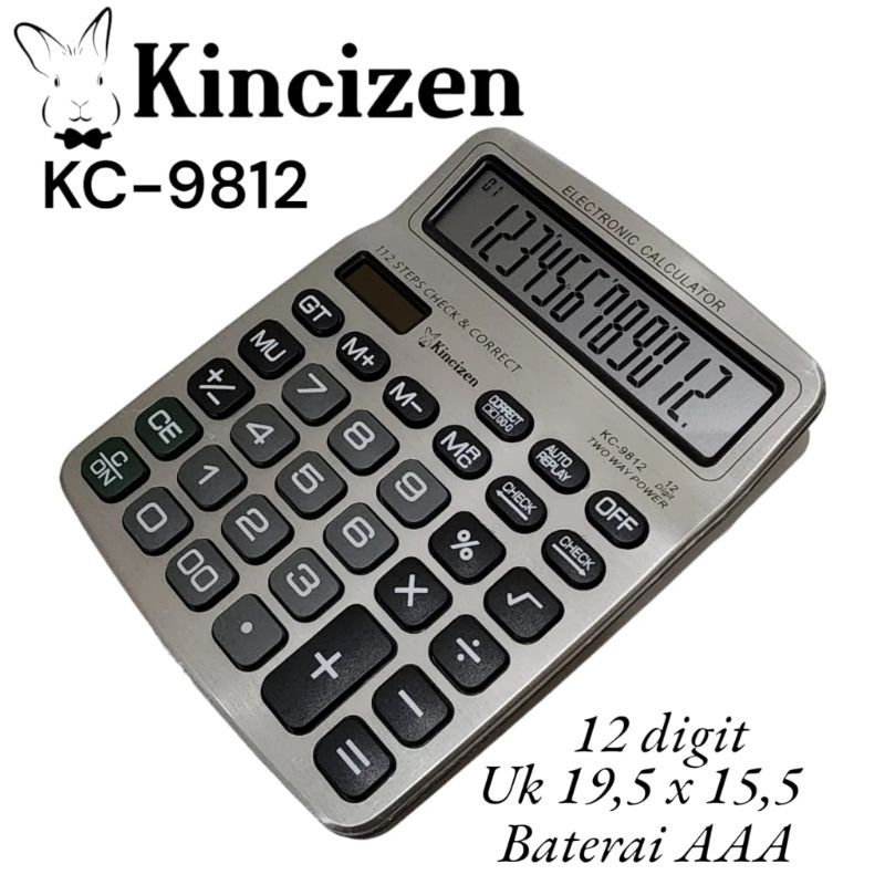 Jual Kalkulator Calculator Dekstop Meja Dagang 12 Digit Tombol ...
