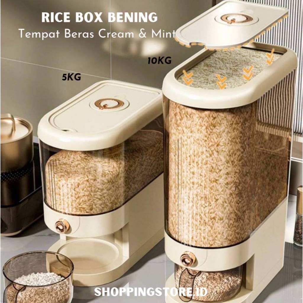 Jual Rice Dispenser / Dispenser Beras / Rice Dispenser Bening / Tempat ...