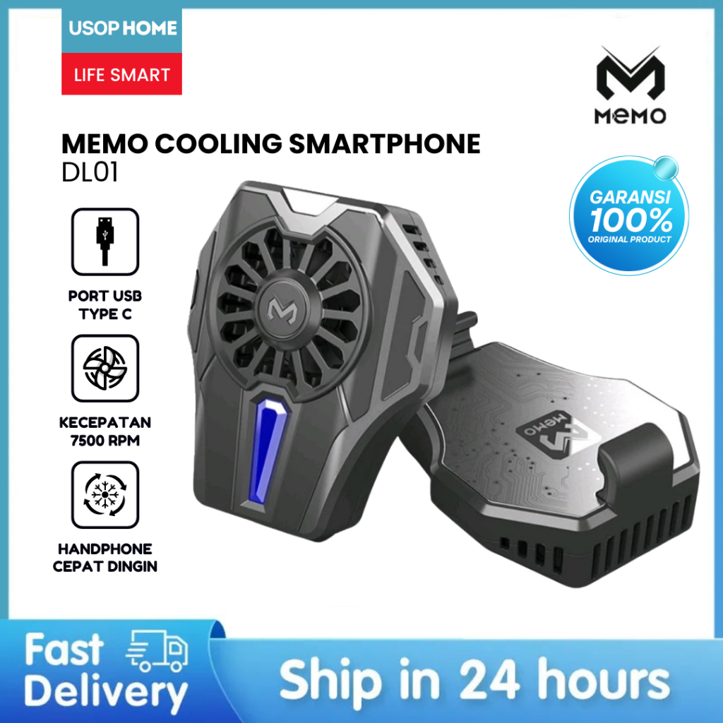 Jual MEMO Smartphone Cooling Fan Kipas Pendingin Radiator Heat Sink ...