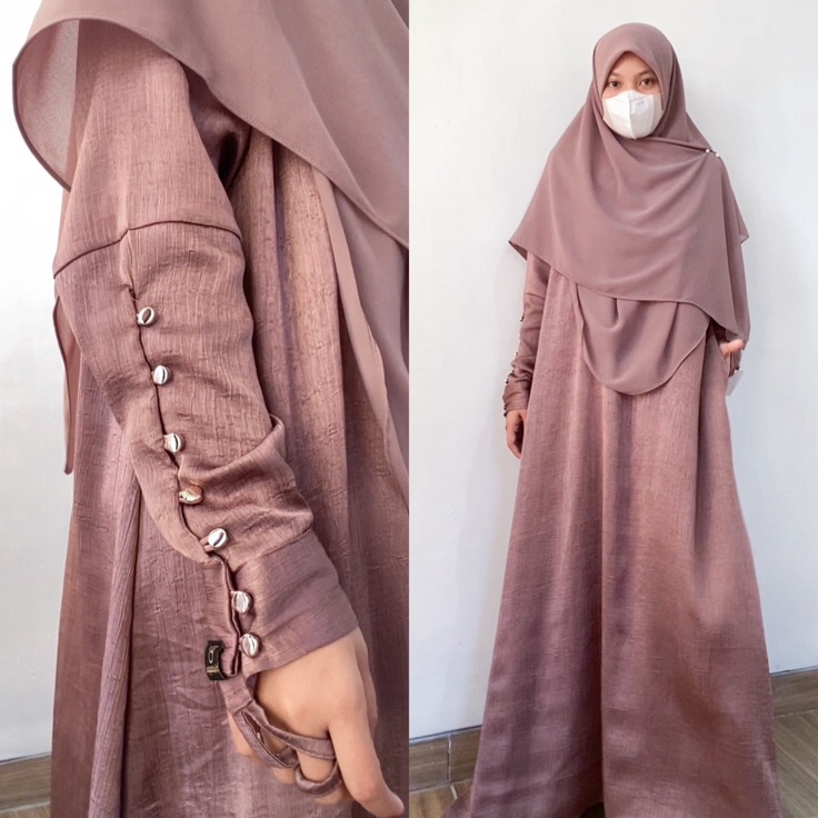 Jual Harga Khusus5b5Ap One Set Abaya Nadine Bahan Nadine Silk(Bisa beli ...