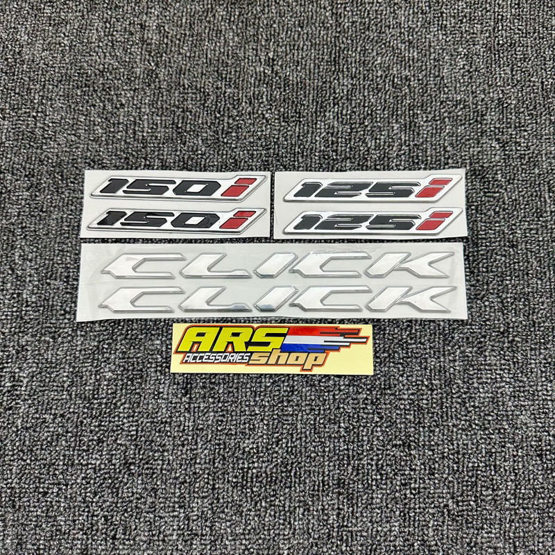 Jual sepasang 2pcs 3d Honda Click 125i Click 150i 125 150 Emboss Letter ...
