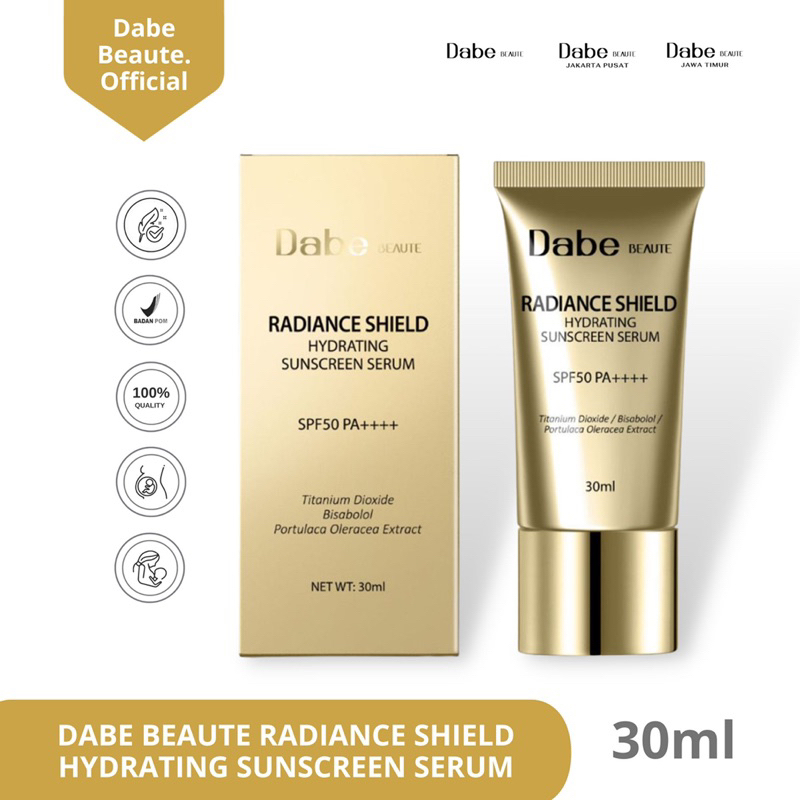Jual (READY) // Dabe Beaute Radience Shield Hydrating Sunscreen Serum ...