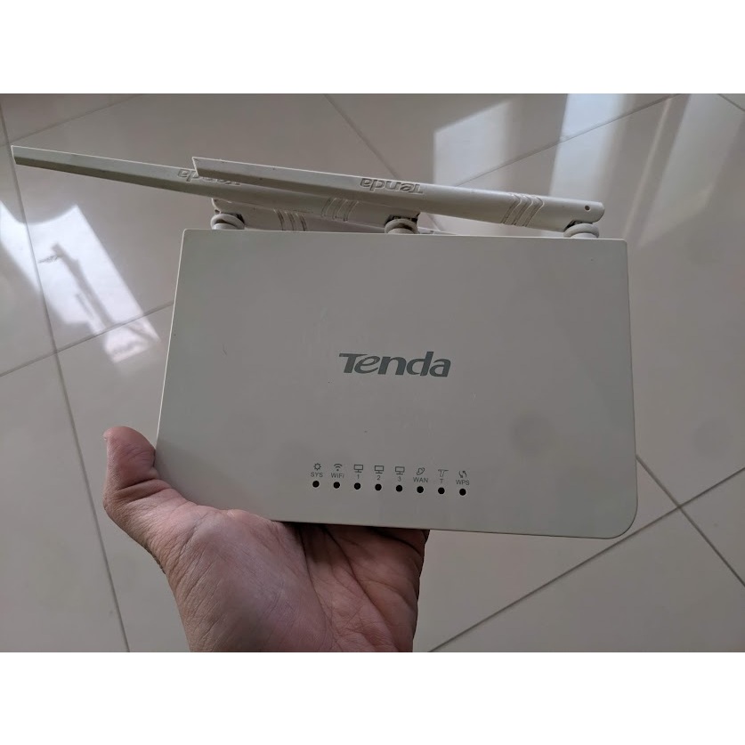 Jual Wifi Router Tenda F3 Plus Adaptor 9 Volt Bisa Nembak Wifi | Shopee ...