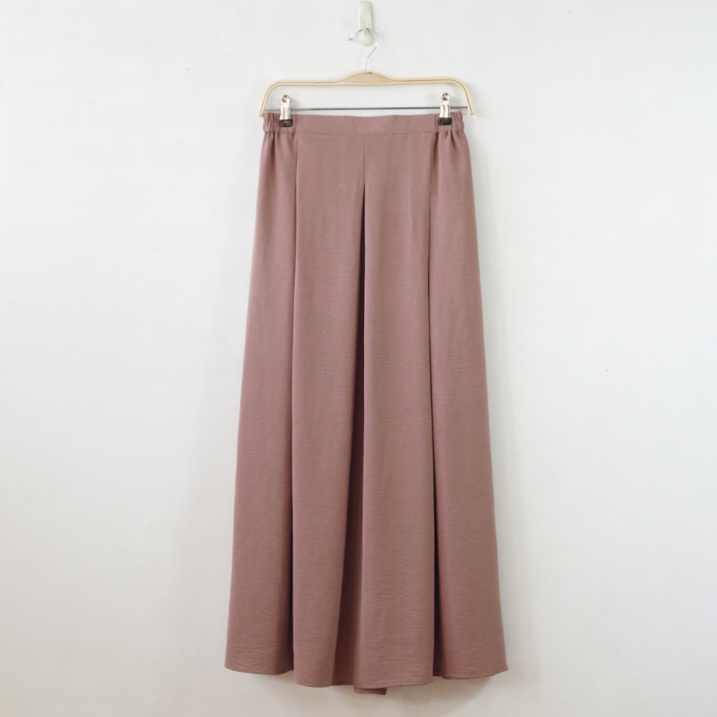Jual Omy Skirt - Rok Skirt Panjang Rempel Kerja Kantor Bahan Flowy ...