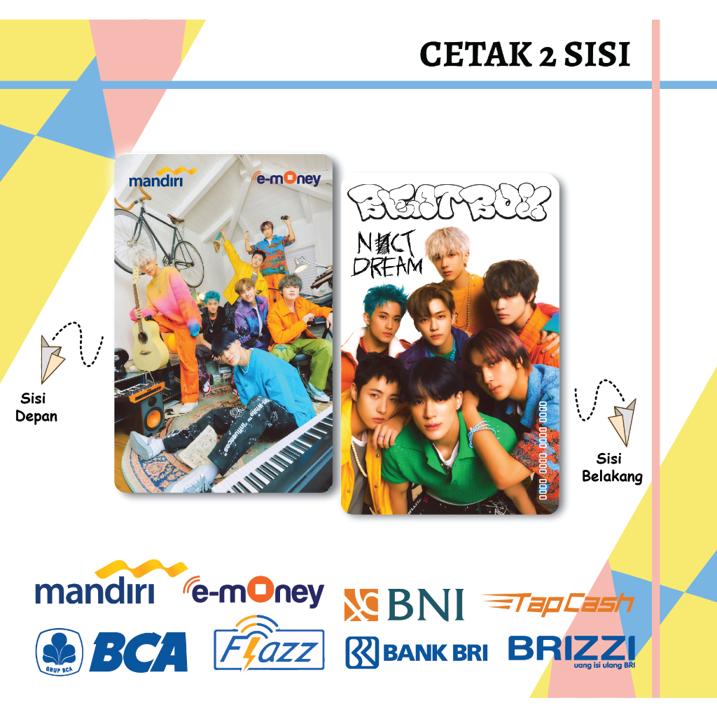 Jual KARTU EMONEY KPOP NCT DREAM BEAT BOX NEW ALBUM MANDIRI FLAZZ BCA ...