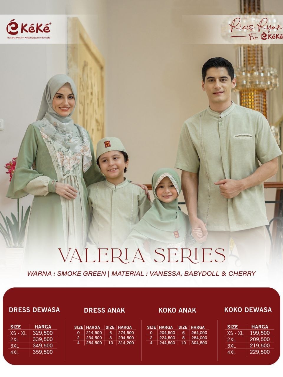 Jual SARIMBIT VALERIA SMOKE GREEN BY KEKE TERBARU 2024 ORIGINAL ...