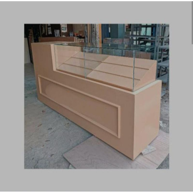 Jual Meja Kasir - Meja konter - Meja Resepsionis request | Shopee Indonesia