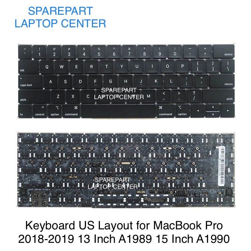 Jual Keyboard Laptop Mac Book Pro Retina 13" A1989 15" A1990 2018 2019 ...