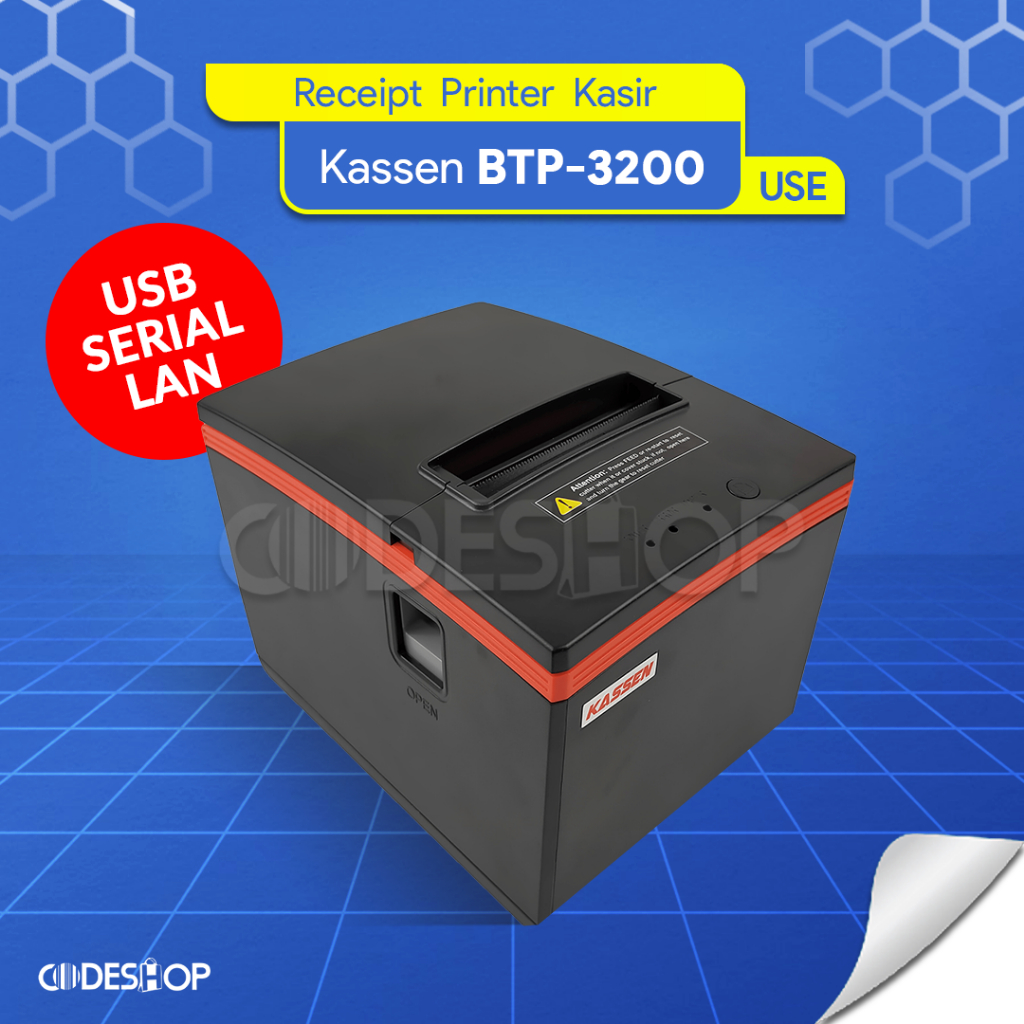 Jual Kassen BT-P3200 USE Printer Kertas Thermal Struk Tiket Parkir ...
