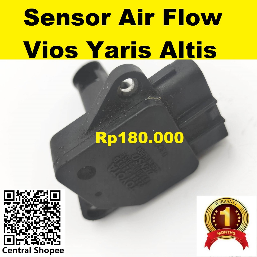 Jual Sensor Air Flow Toyota Vios Yaris Altis Innova hilux 22204-22010 Denso AirFlow Maf Mass map ...