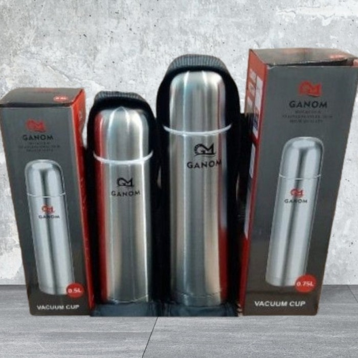 Jual Termos Air Panas Stainles Steel Merk Ganom 500 dan 750 ML | Shopee ...