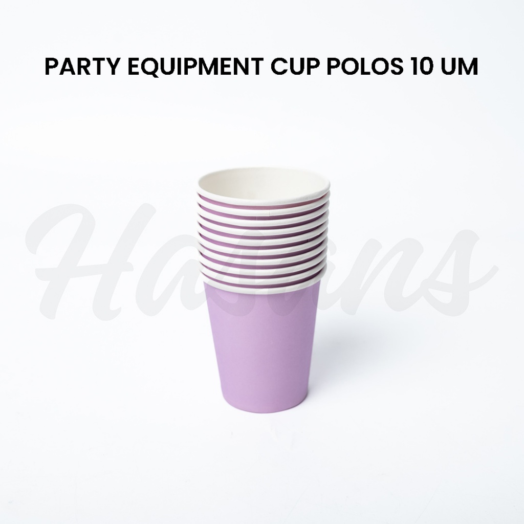 Jual [10 Pcs] Gelas Kertas Polos / Paper Cup / Gelas Ulang Tahun Polos ...
