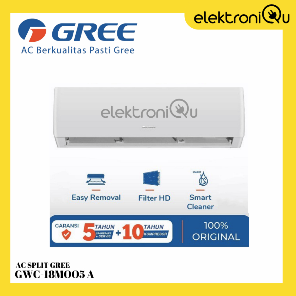 Jual AC SPLIT GREE GWC-18MOO5A 2 PK STANDART (UNIT ONLY) | Shopee Indonesia
