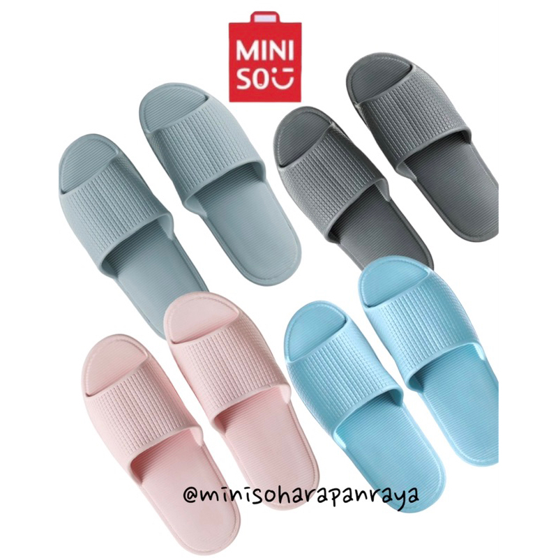 Jual MINISO sendal karet,bathroom Slippers mosaic patren | Shopee Indonesia