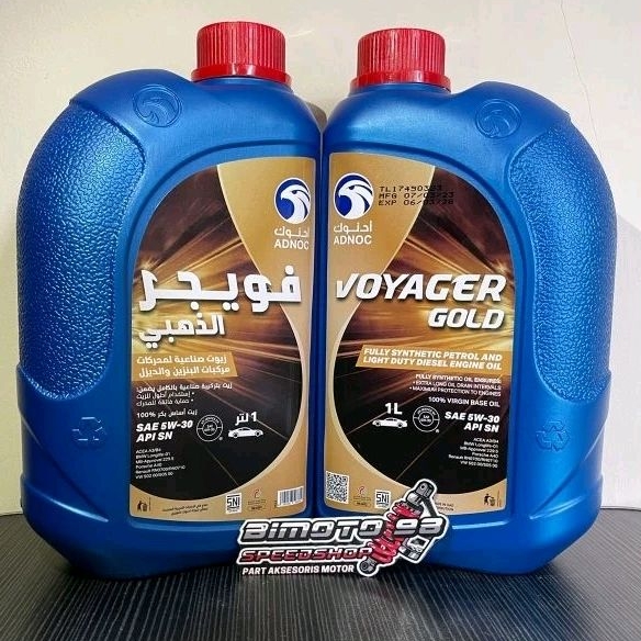 Jual OLI ADNOC VOYAGER GOLD 5W-30 5W-40 1 LITER ORIGINAL TERMURAH ...