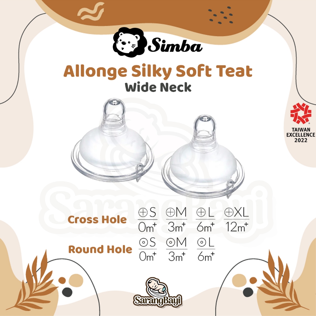 Jual Simba Allonge Silky Soft Teat / Nipple Wide Neck | Shopee Indonesia