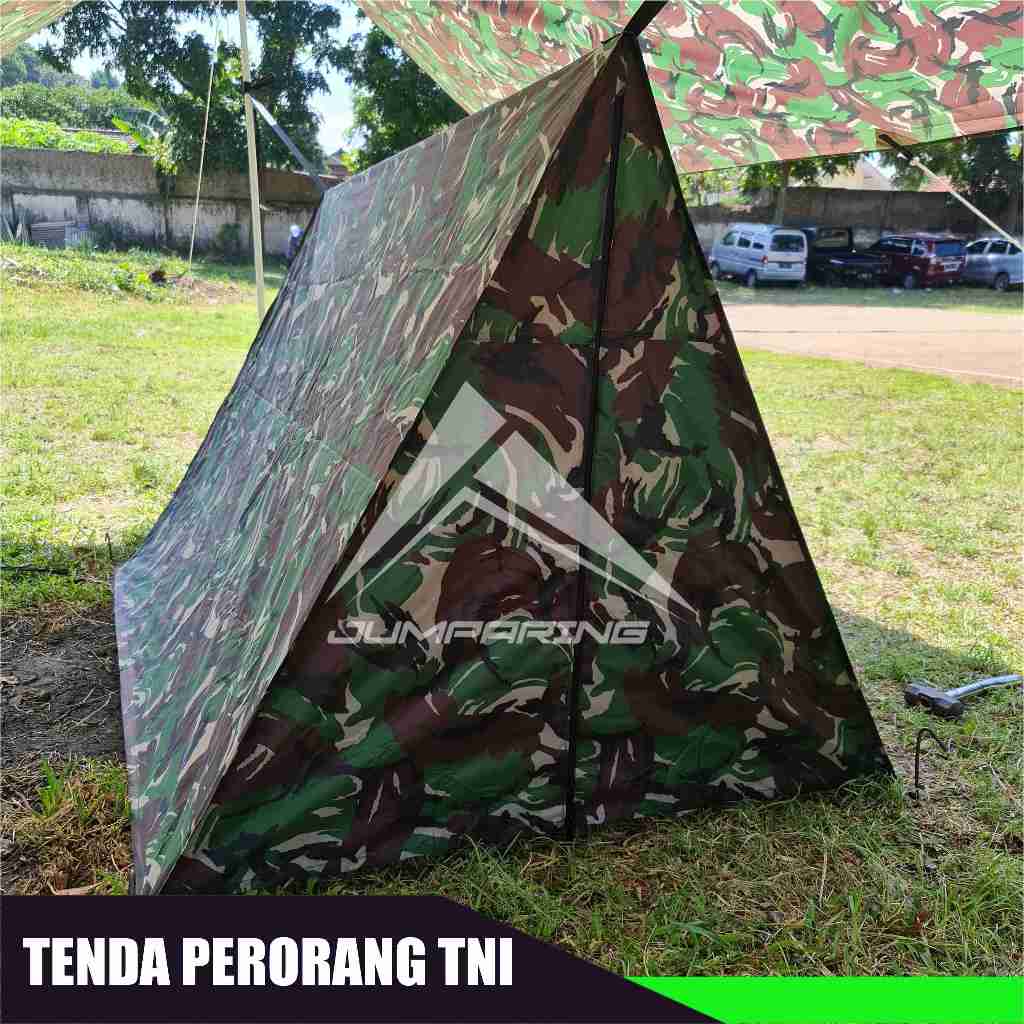 Jual Tenda Loreng Standar TNI Militer , Tenda perorangan Waterproof ...