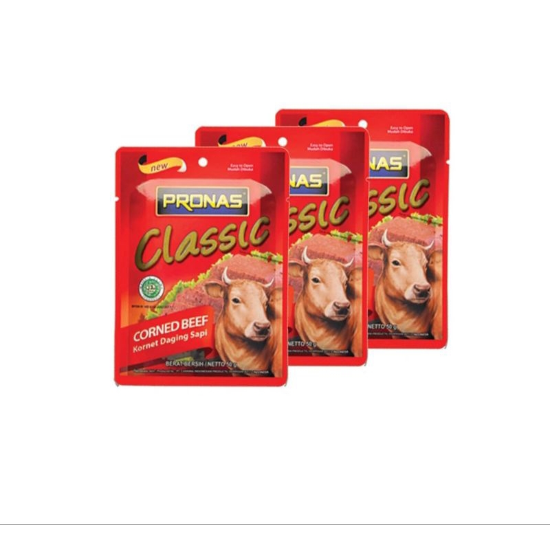 Jual Pronas kornet Sapi Sachet 50gr Original 1pcs | Shopee Indonesia