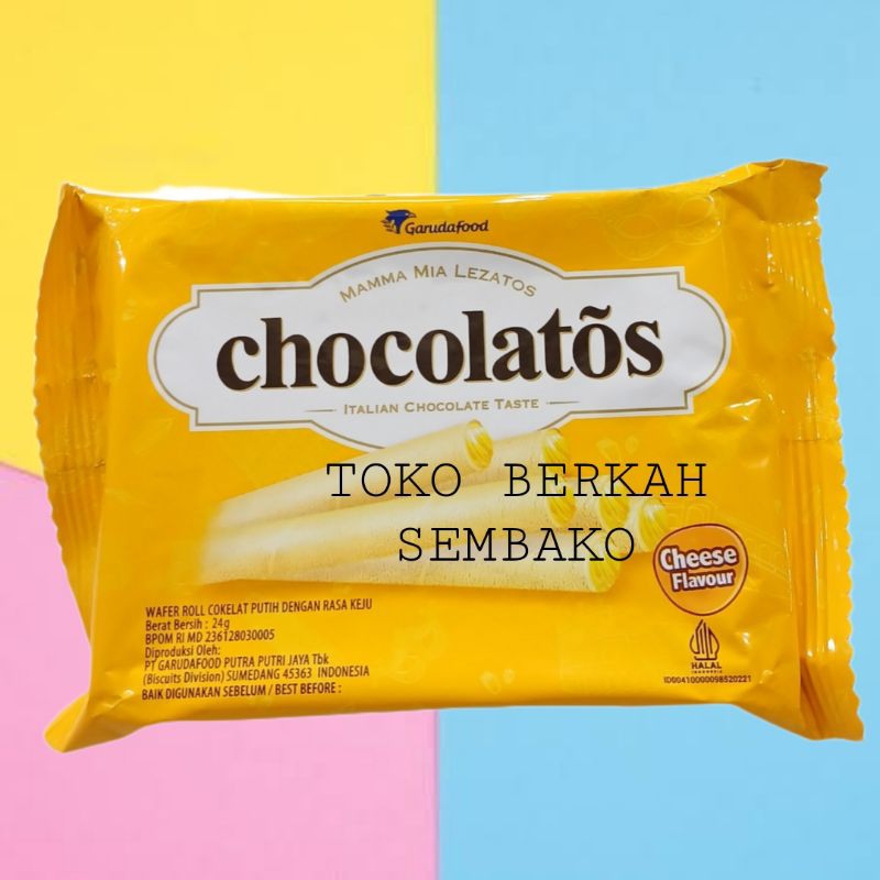 Jual CHOCOLATOS Wafer Cheese Flavour/Keju 24gr -1 BUNGKUS | Shopee ...