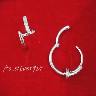 Jual ANTING PERAK CRTIR PAKU ASLI SILVER 925 LAPIS MAS PUTIH_ANTING BULAT FASHION WANITA ...