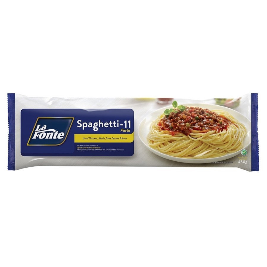 Jual La Fonte Spaghetti 450 gram - Spagheti 11 Pasta HALAL | Shopee ...