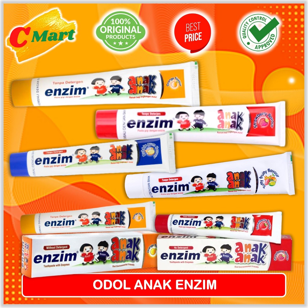 Jual Enzim Pasta Gigi Anak 42gr & 63gr - Kids Totthpaste - Odol Anak ...
