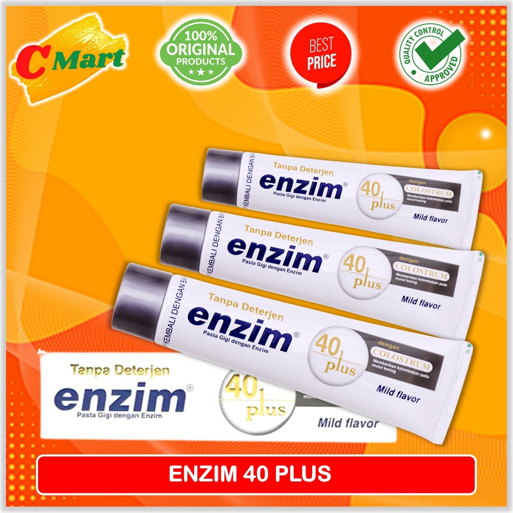 Jual Enzim Pasta Gigi 40 Plus / 63gr / 124gr / 160gr / Odol Dewasa ...