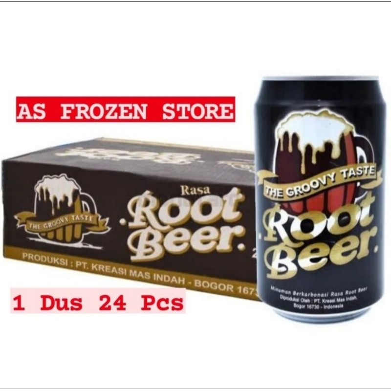 Jual Root Beer Groovy 330ml / Root Beer Kaleng 330ml 1 Dus 24 Pcs ...