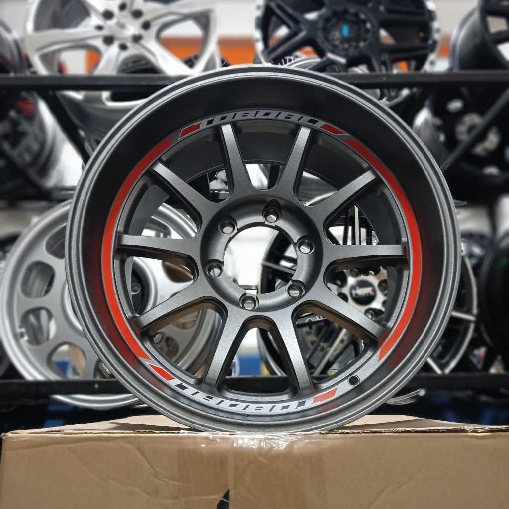 Jual Velg Mobil Racing Toboali Hsr Ring18 Pajero Fortuner Triton Hilux Terrano PCD 6x139.7 ET0 ...