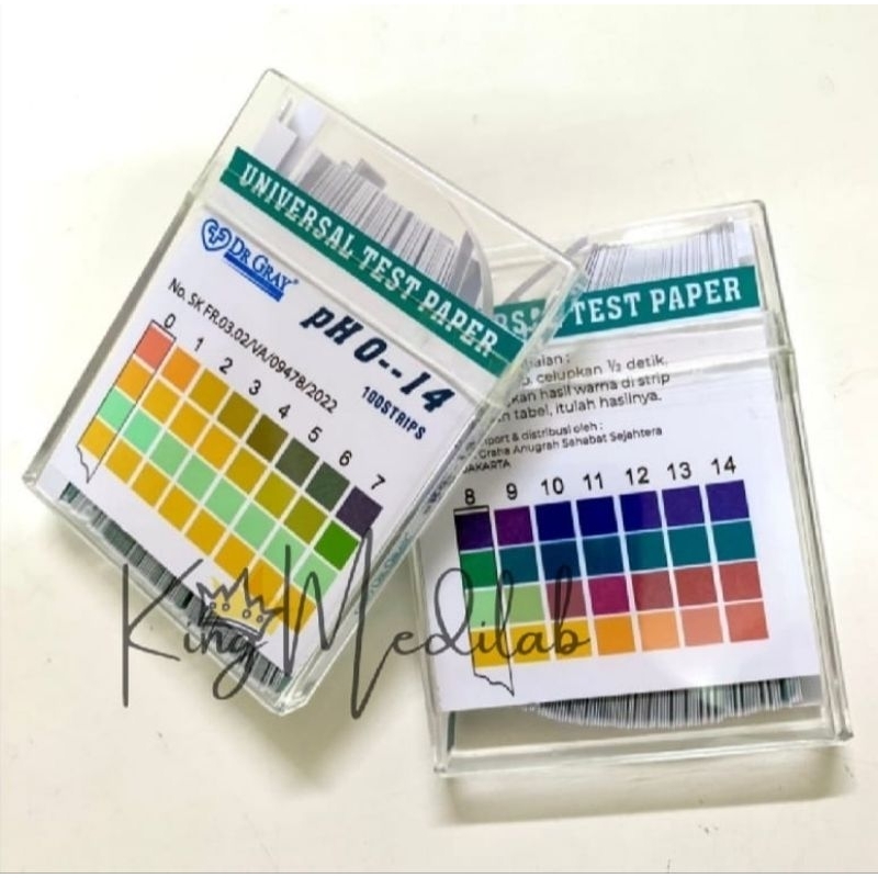 Jual KERTAS PH UNIVERSAL 0-14 DR GRAY PH Paper Lakmus Dr Gray | Shopee ...