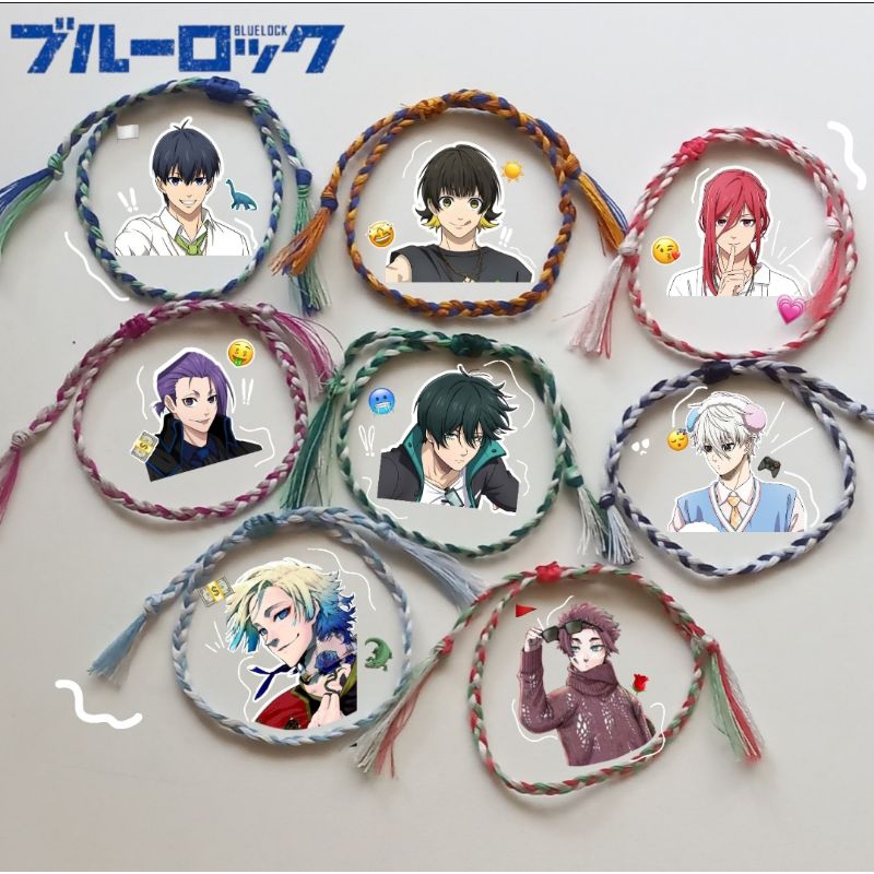 Jual Blue lock bracelet Gelang serabut Fanmerch | Shopee Indonesia