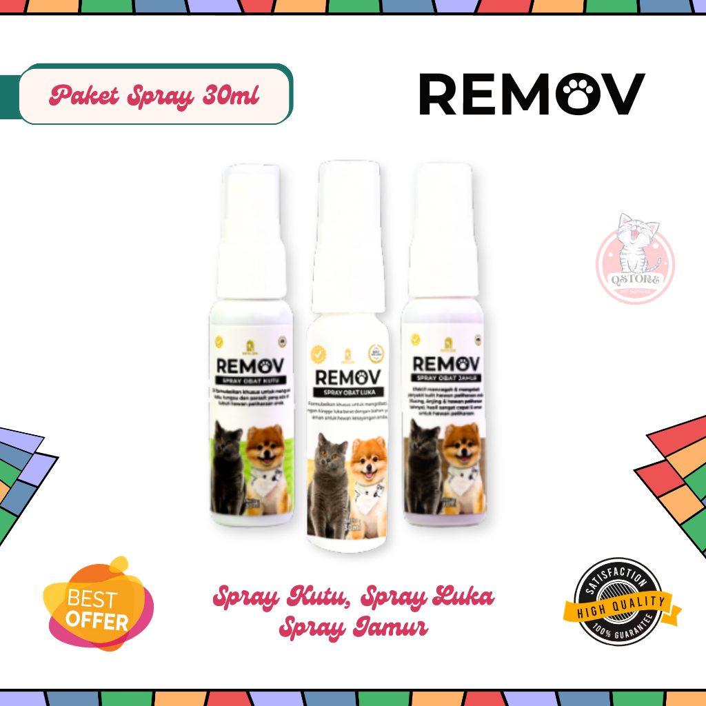 Jual Paket Remov Spray Anti Kutu Anti Jamur Spray Luka 30ml Paket ...