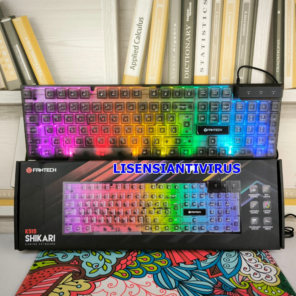 Jual Keyboard Fantech SHIKARI K515 Keycaps Transparant Keyboard Gaming ...