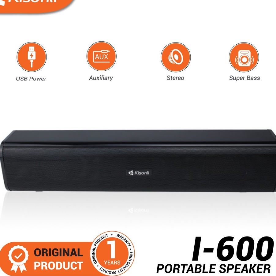 Jual New KISONLI Speaker Gaming Komputer Laptop I600 Design Long Strip ...