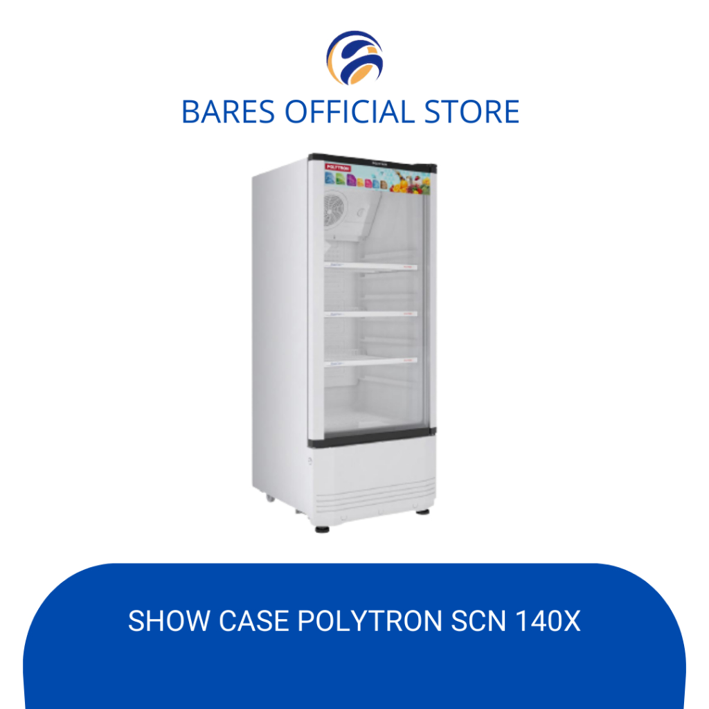 Jual POLYTRON SCN 140 X / WHITE PUTIH / SHOWCASE LEMARI PENDINGIN 165 ...