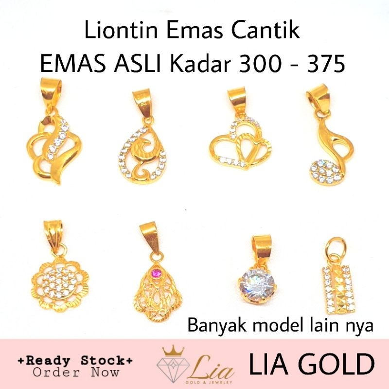 Jual Liontin EMAS ASLI Kadar 300 - 375 / 6K - 8K ( TOKOMAS LIA GOLD ...