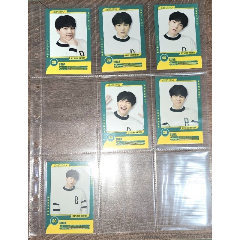 Jual (READY RARE) BTS SUGA yoongi 3rd muster player card set | Shopee ...