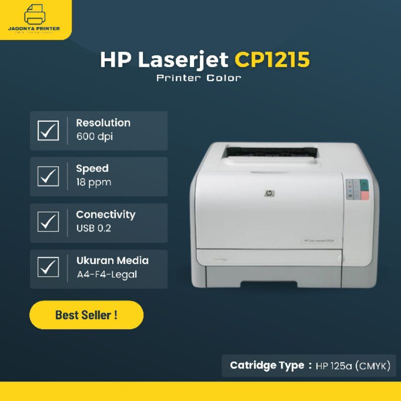 Jual HP Color Laserjet CP1215 Printer Warna A4 F4 | Shopee Indonesia