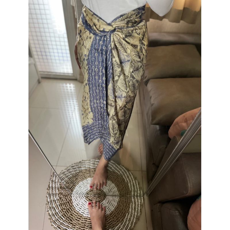 Jual Rok Lilit Batik Modern Motif Snowy - Viscose Handmade | Shopee ...