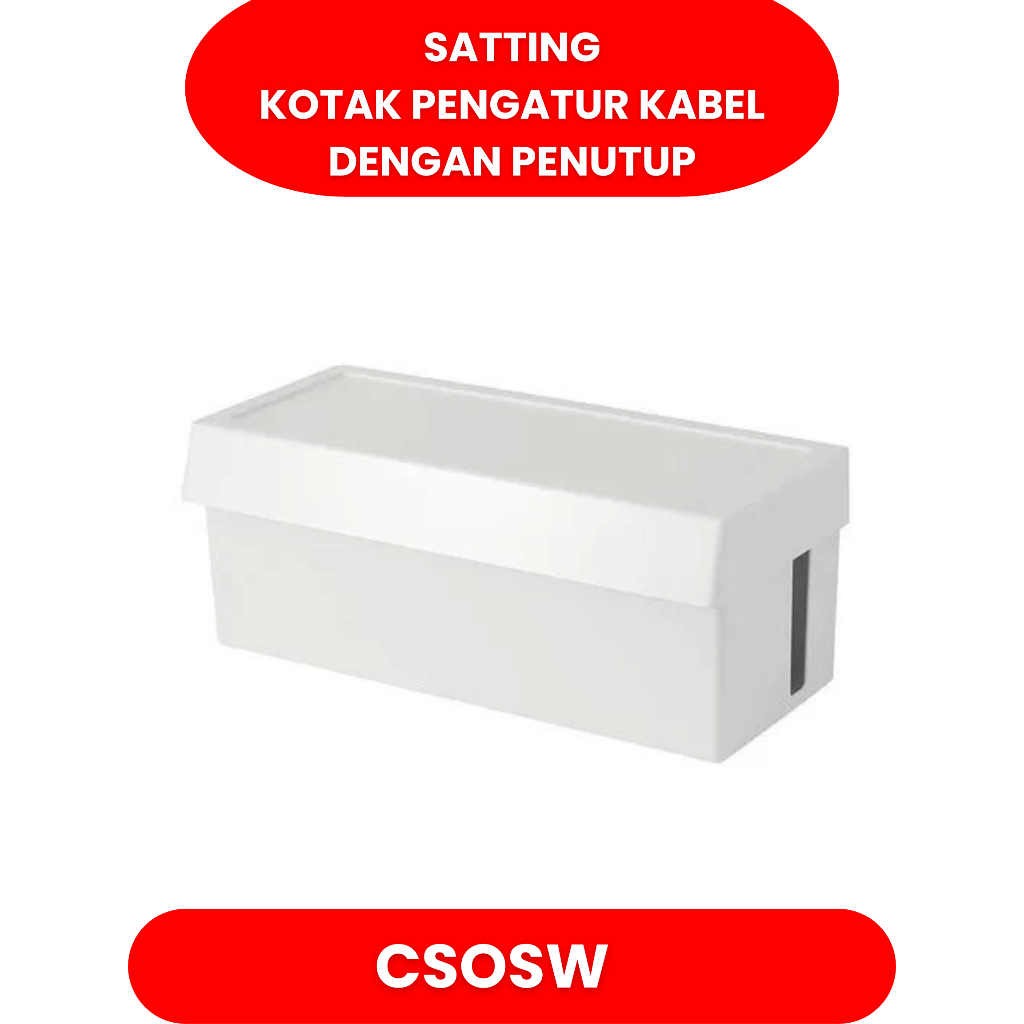 Jual Kotak pengatur kabel dengan penutup Cable Management box with Lid ...