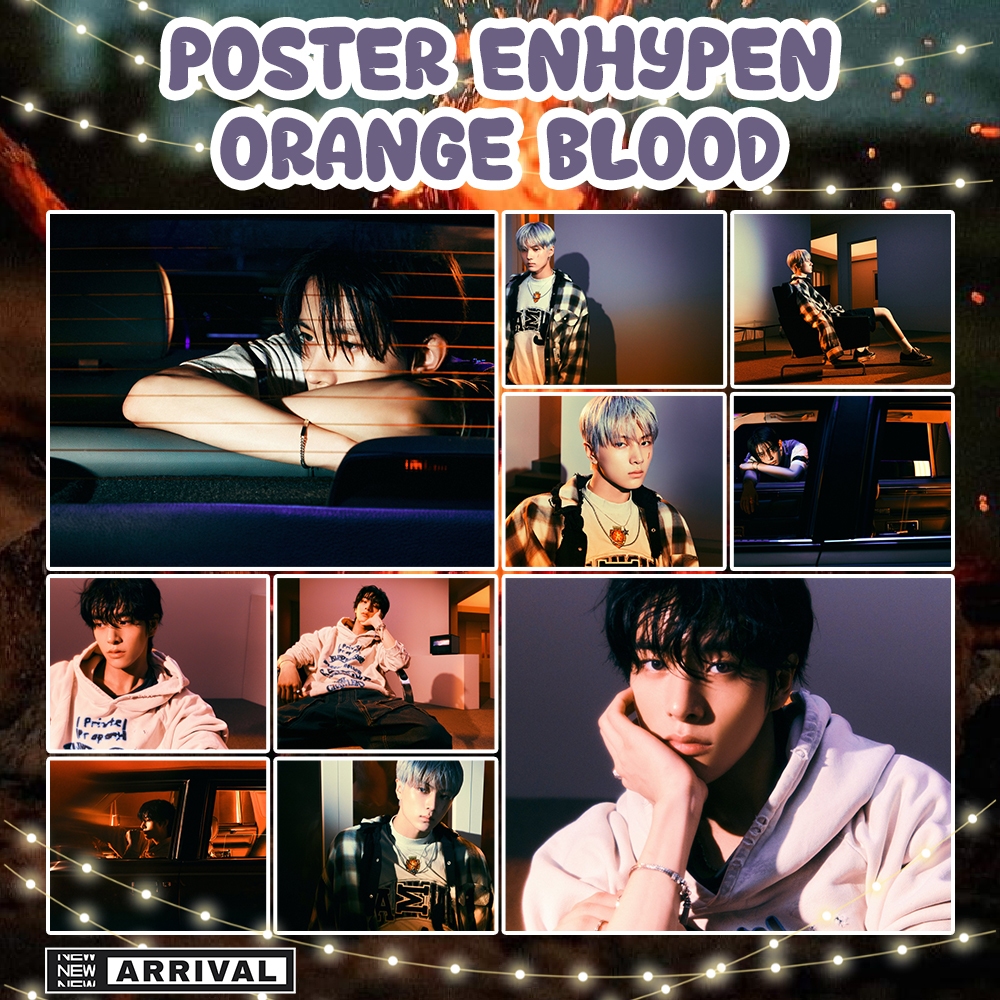 Jual Poster ENHYPEN ORANGE BLOOD | Poster Kpop A4 A5 A6 Murah Murah ...