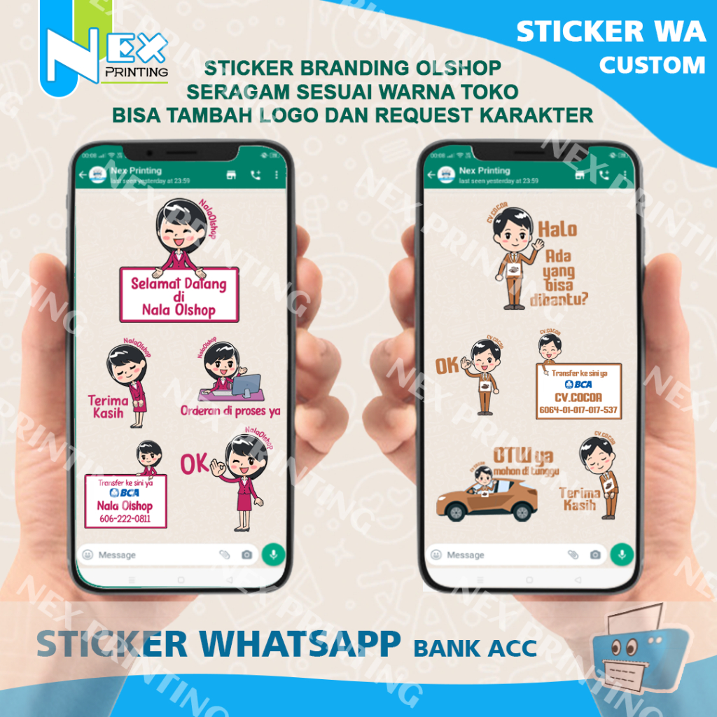 Jual Jasa Sticker Whatsapp Telegram olshop stiker Wa custom design ...